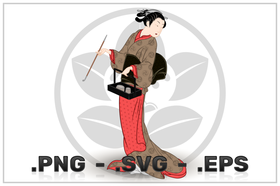 Ukiyo-e Japanese traditional art vector design