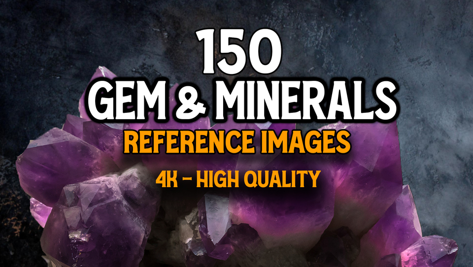 150 GEM AND MINERALS ROCKS Reference Pack
