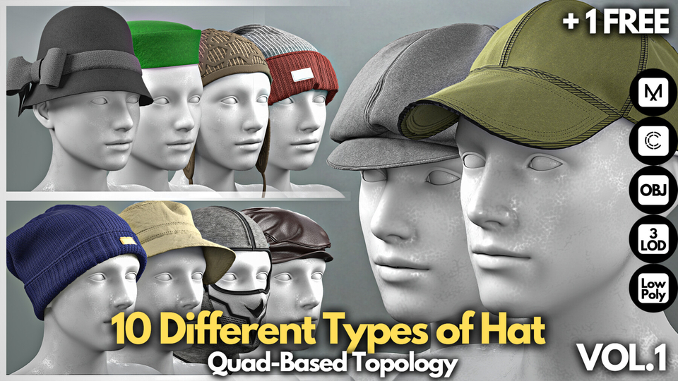 10 Different Types of hat Vol.1