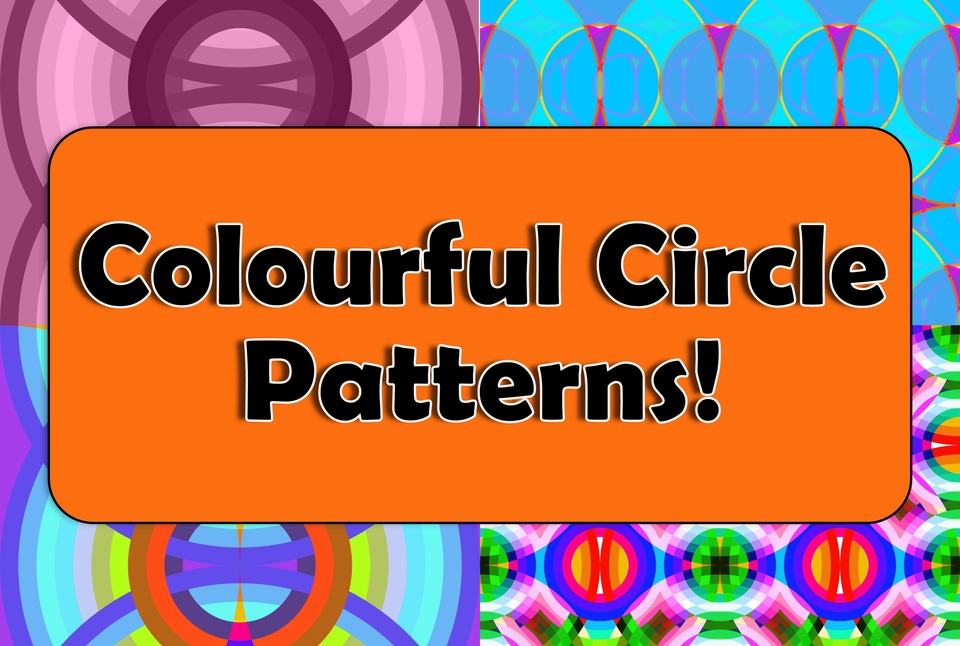 28 Seamless Colourful Circular Patterns
