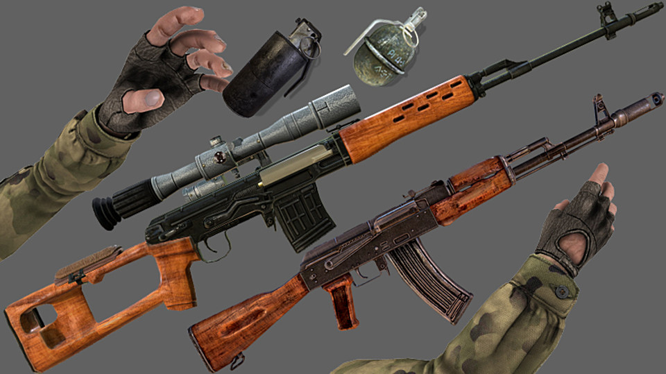 FPS PACK: Russian Weapon + Hand