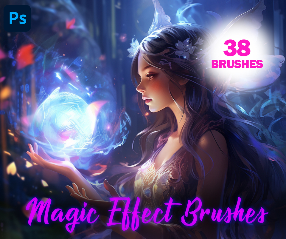 Photoshop Magic and Lighting effects brushes.