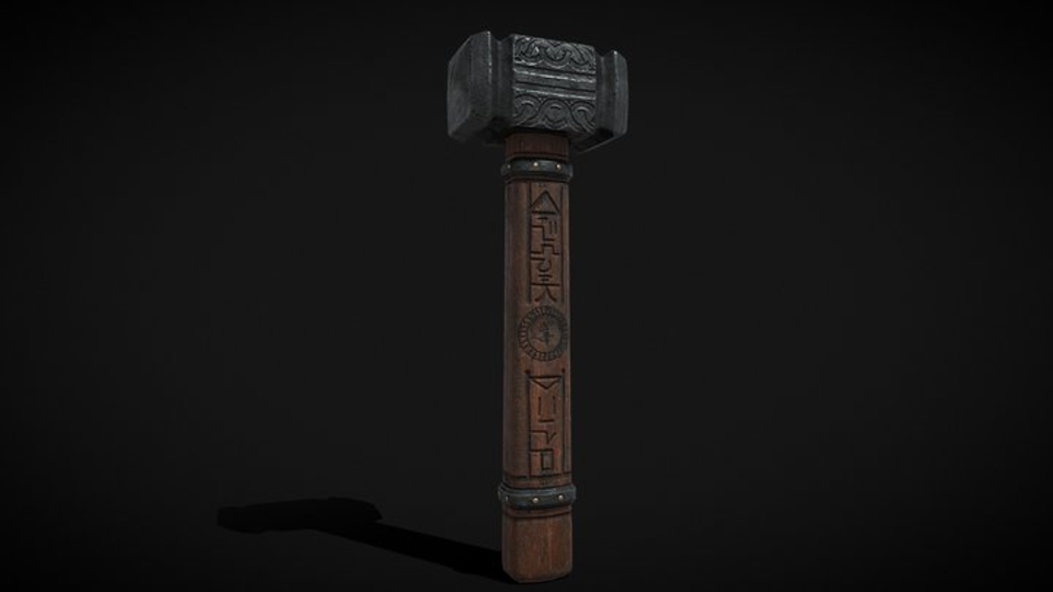 Viking Wolf Hammer