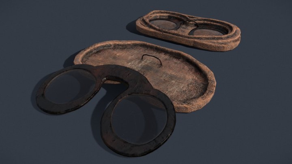 Medieval Glasses and Case