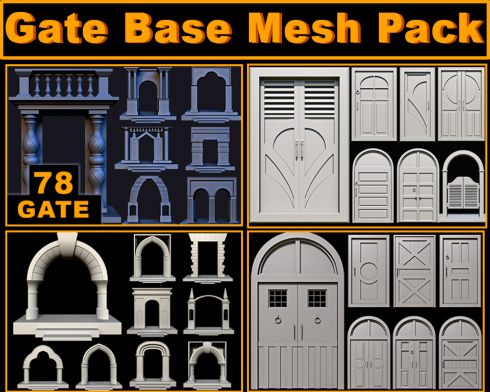 78 Gate Base Mesh Pack