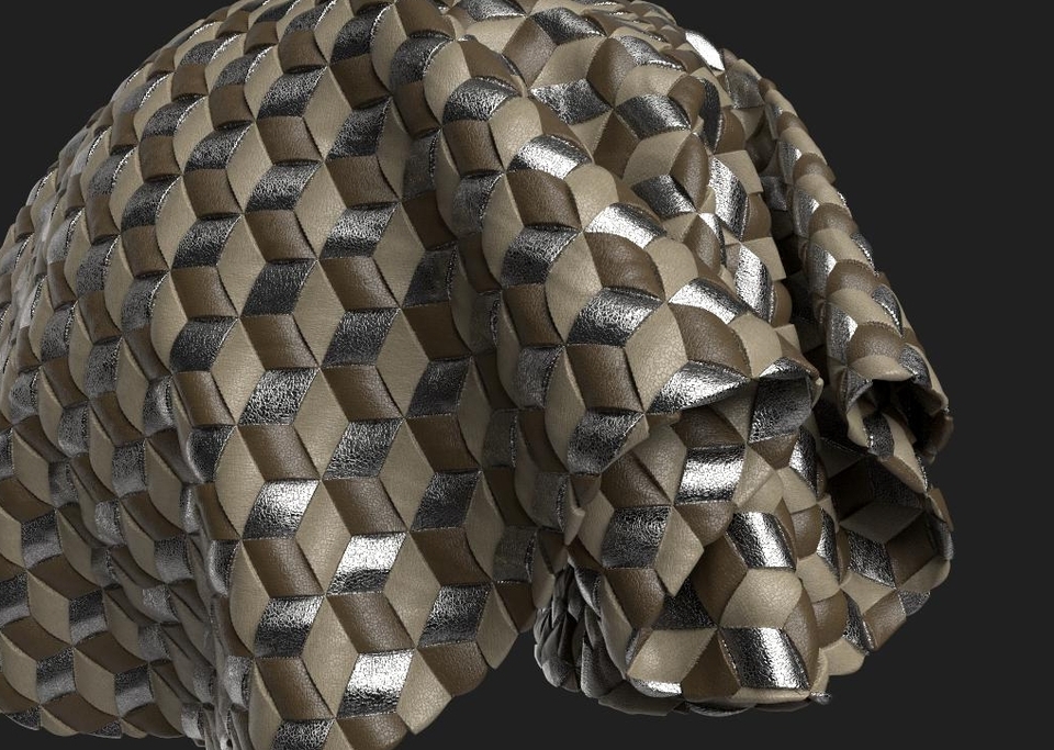 Hand Woven Leather Substance .sbs .sbsar