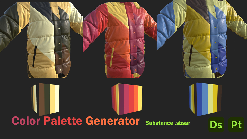 Color Palette Generator Substance for Painter