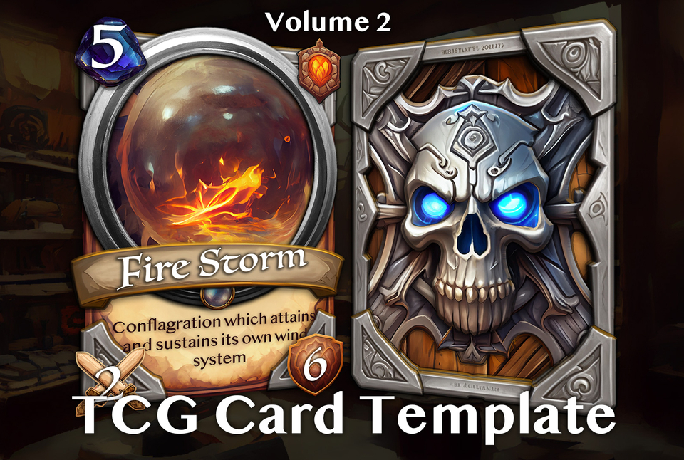 TCG Card Template - Volume 2
