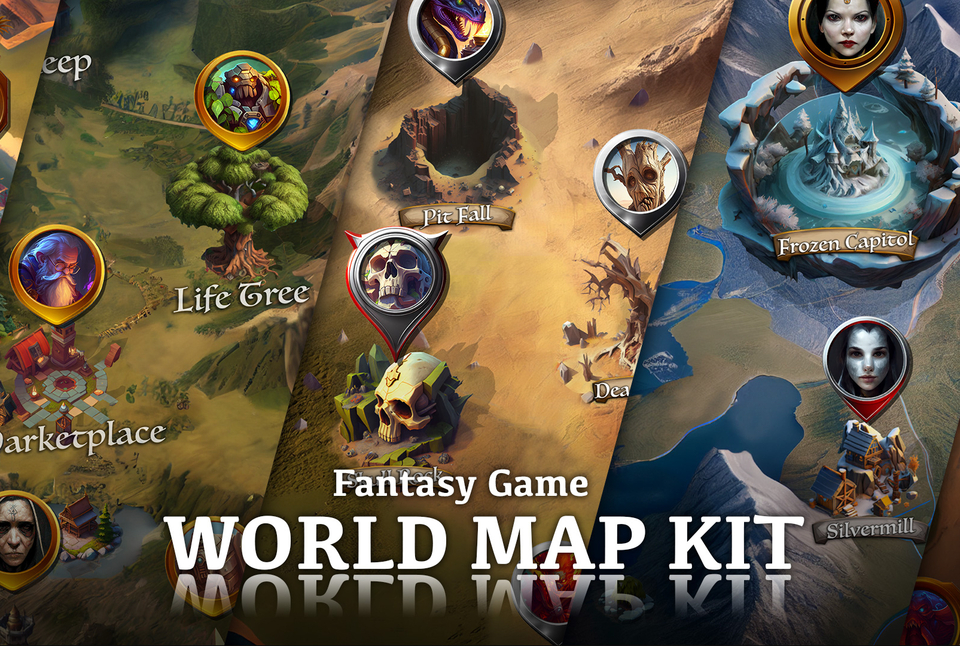 Game World Map Kit