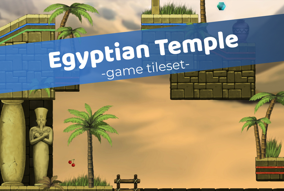 Egyptian Temple - Game Tileset