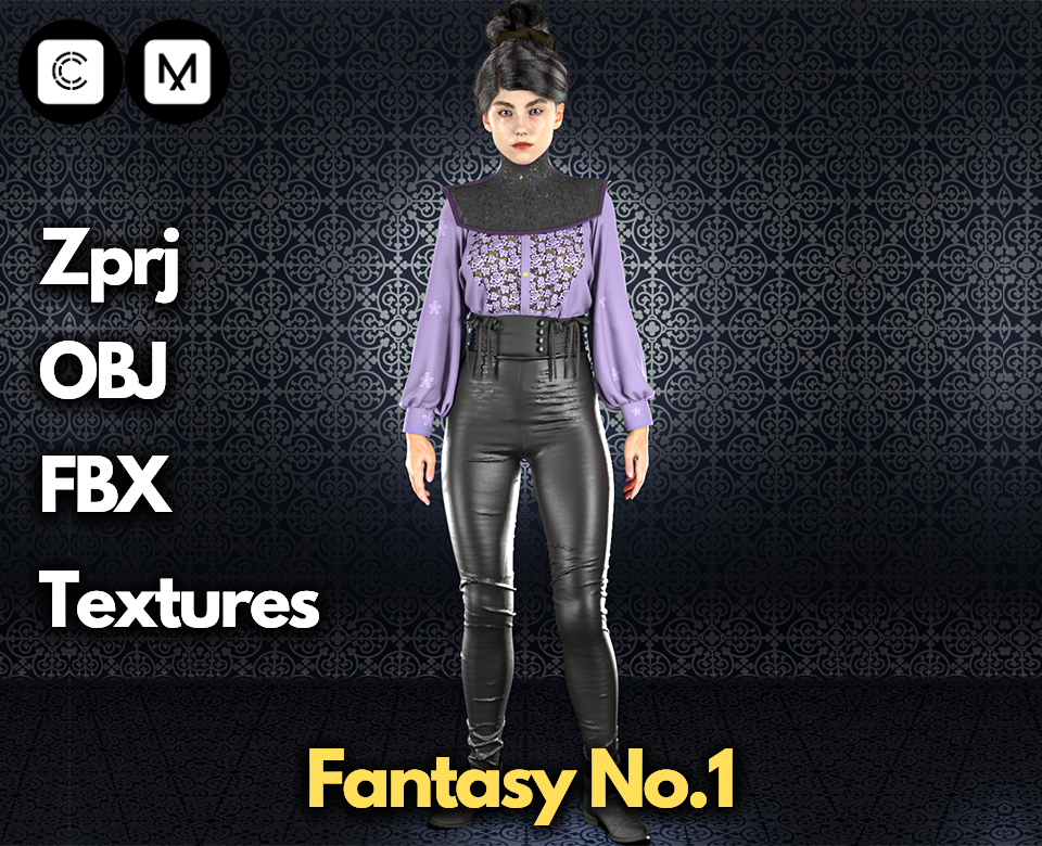 Fantasy No.1 : ZPRJ+OBJ+FBX+Texture