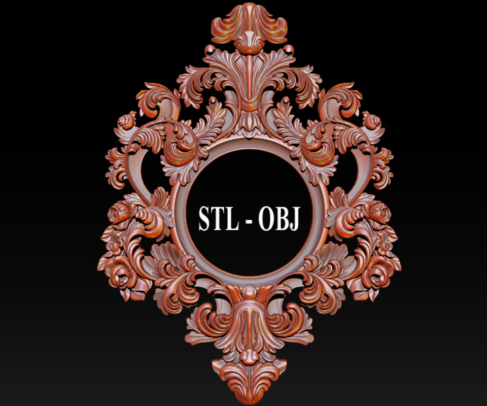 Classical carved frame