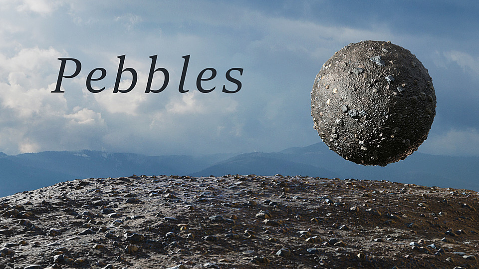 Pebbles tileable texture set 3D model