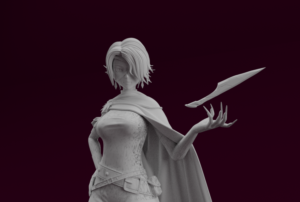 CINDER FALL BUST STL | 3D PRINT FILE