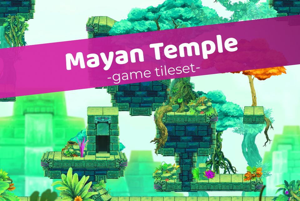 Mayan Temple - Game Tileset