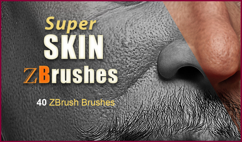 Super Skin - 41 ZBrush Brushes for realistic Skin