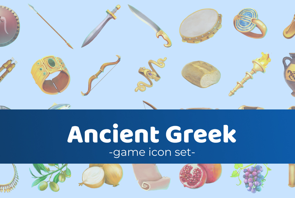 Ancient Greek - Game Icon Set