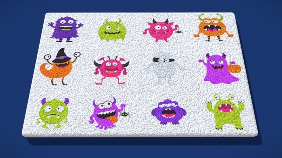 Halloween Monsters Mat