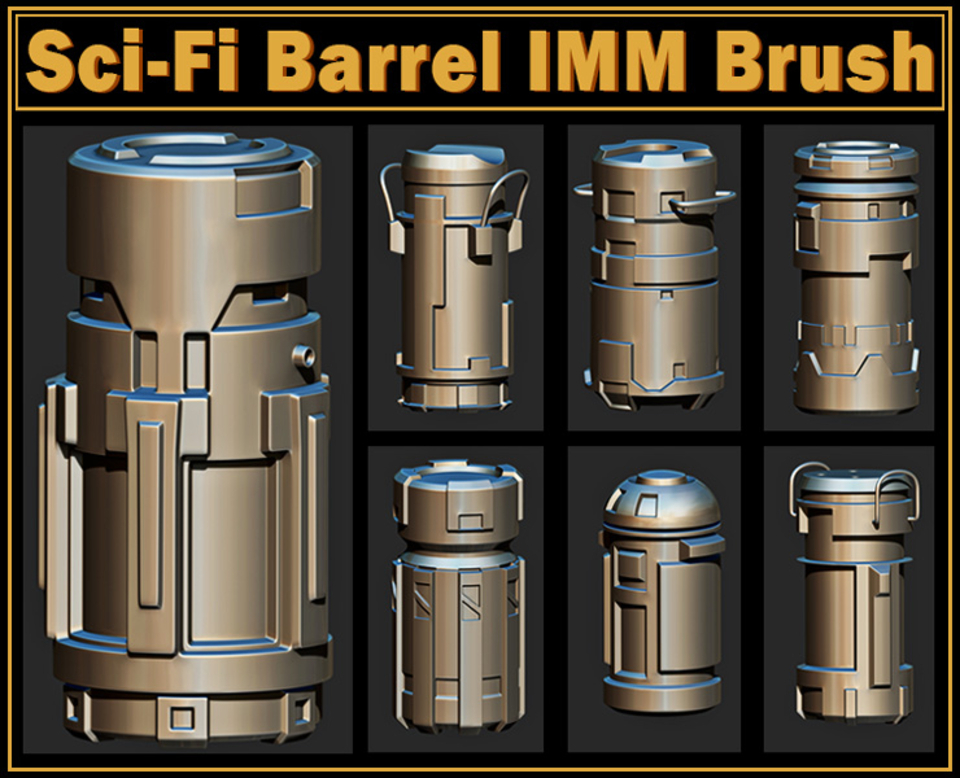 20 Sci-Fi Barrel IMM Brush