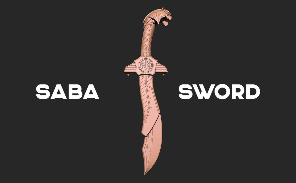 Power Rangers Saba Sword 3D print model