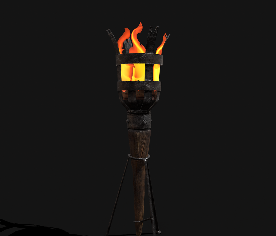 Medieval Standing Torch