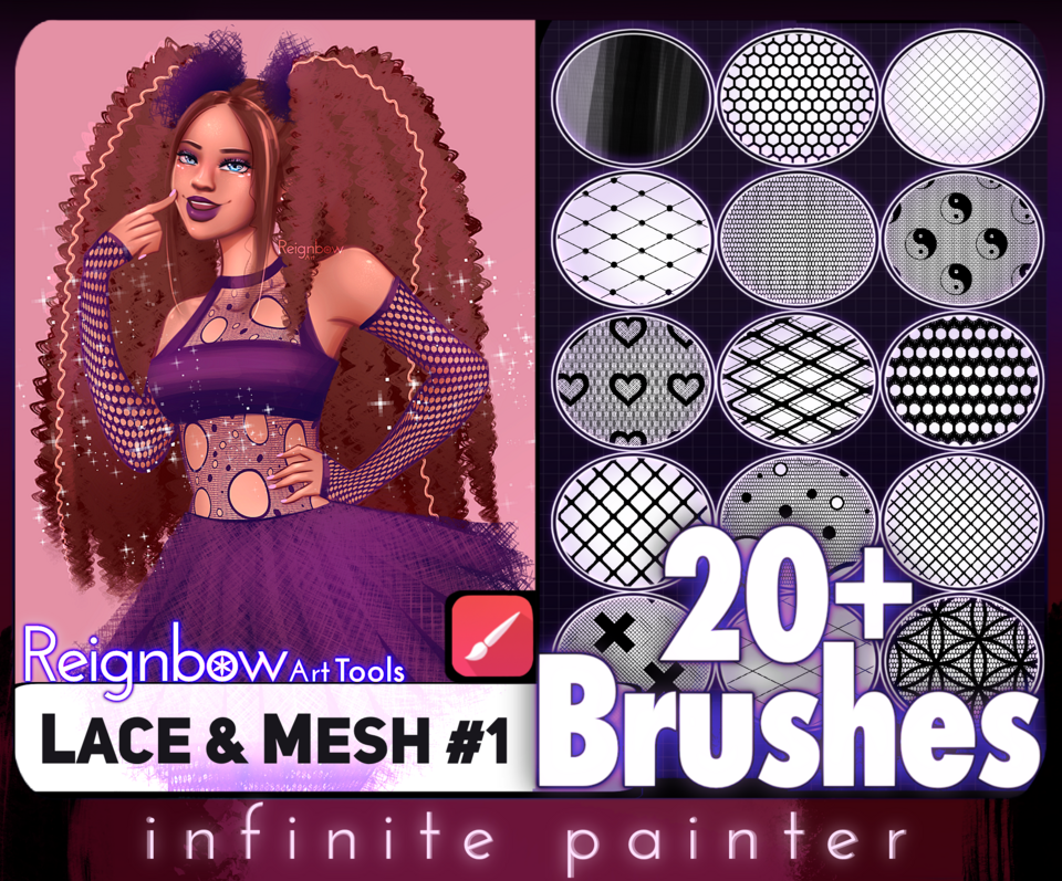 Lace and Mesh 1: Basic Lace - Infinite Painter
