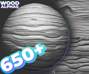 ALPHA BRUSH - WOOD TEXTURE
