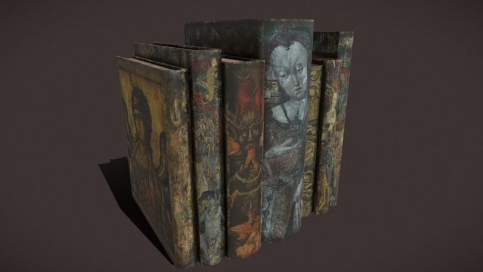 Medieval Books Row3 Design3