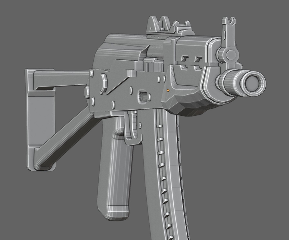 SHORT FOLDING KALASHNIKOV ASSAULT RIFLE, AKS-74U