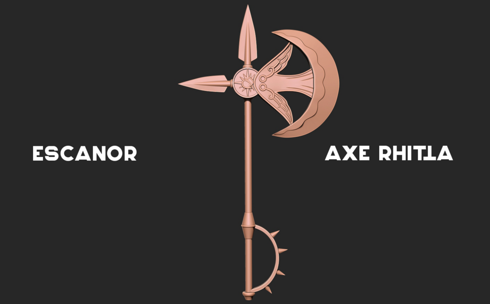 Escanor axe - seven deadly sins 3D Print model