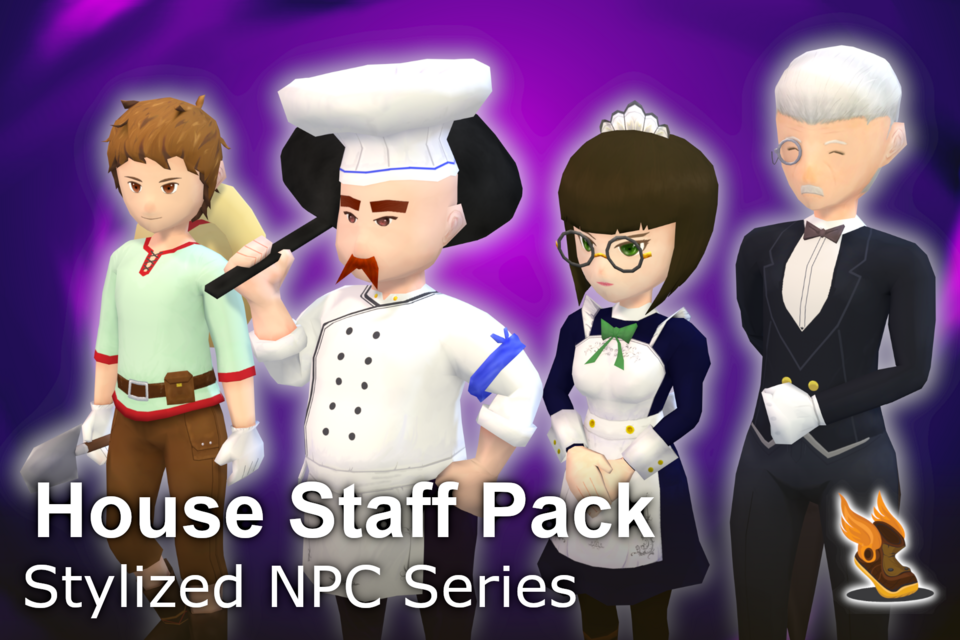Stylized NPC - House Staff Pack