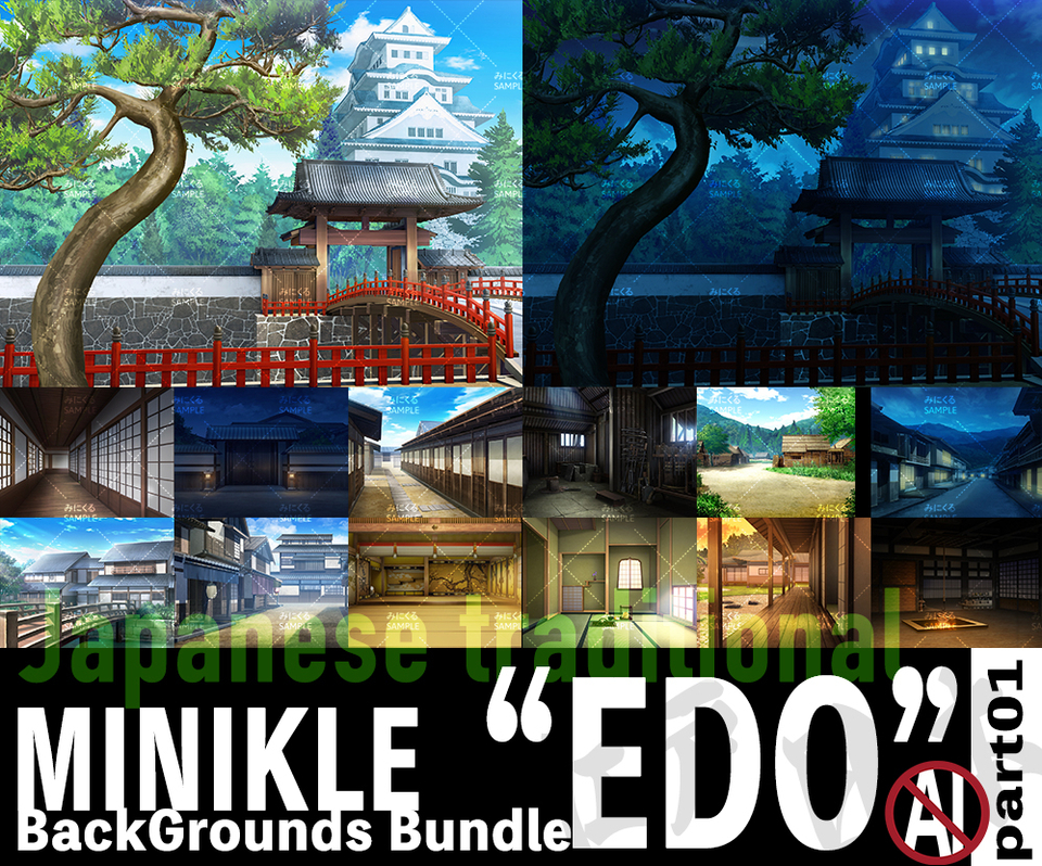 Backgrounds "Edo"part01-Japanese traditional