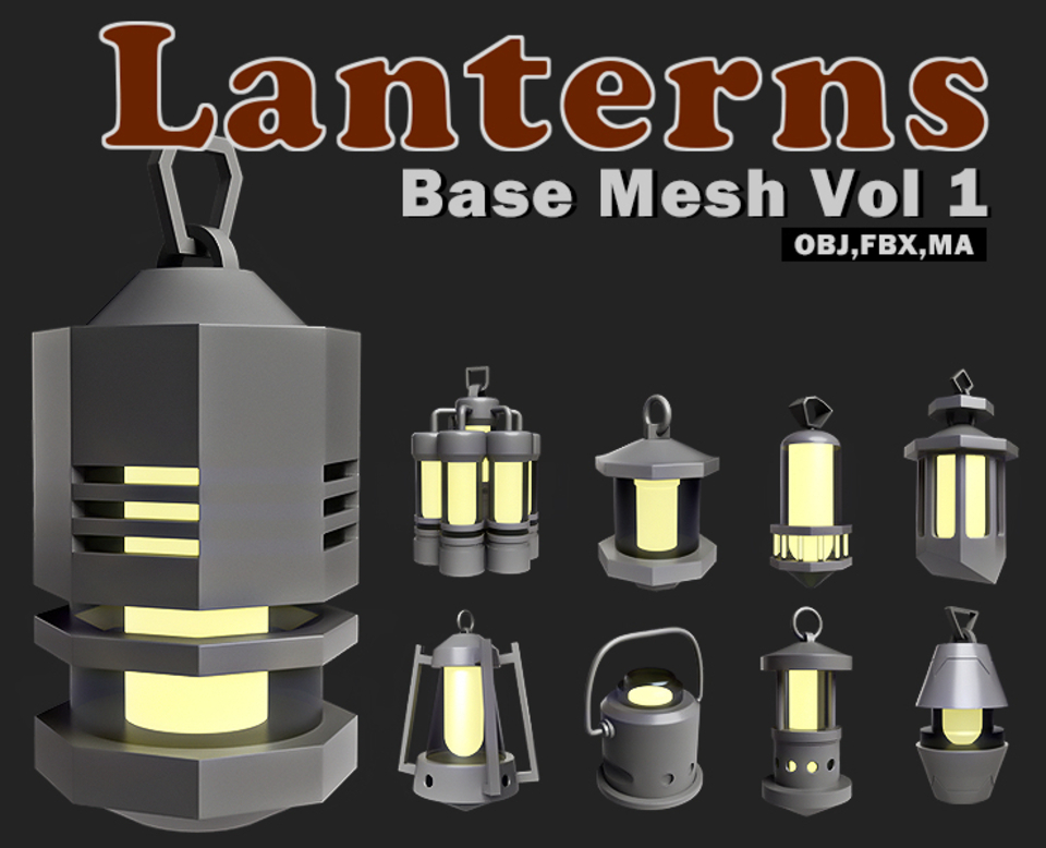 Lanterns Base Mesh Vol 1