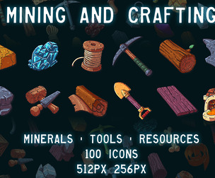 Icons: Crafting, Tools, Foraging, Herbalism