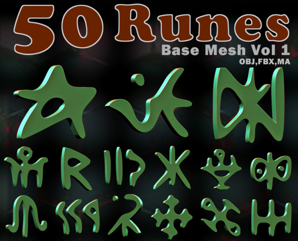 50 Runes Base Mesh Vol 1
