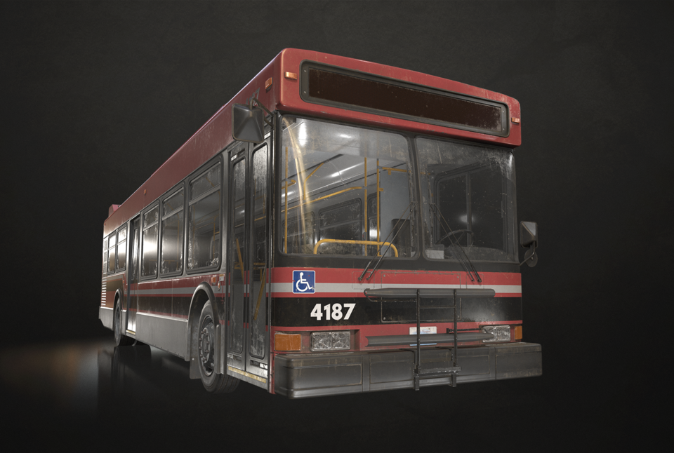 City Bus V4 - Low Poly
