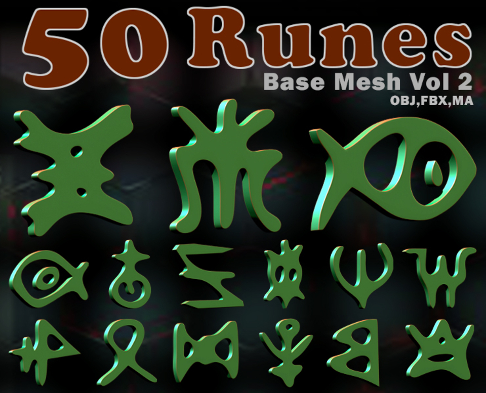 50 Runes Base Mesh Vol 2
