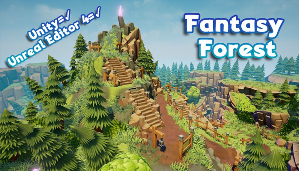 Hand-Painted Fantasy Forest Pack