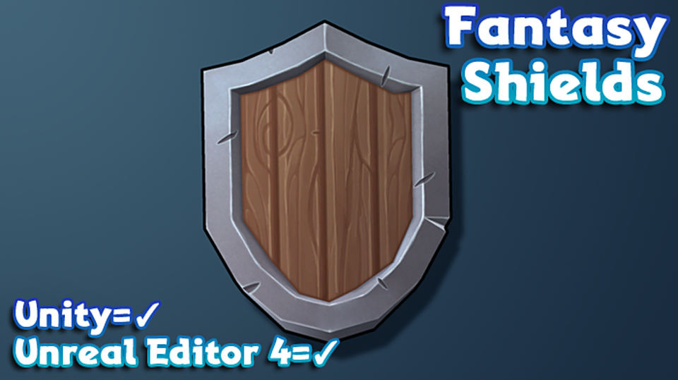 Hand-Painted Fantasy Shields