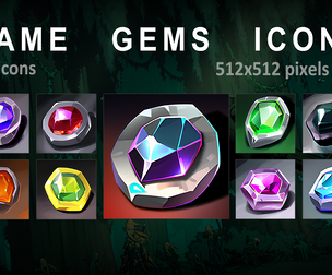 Free 48 Gems Icon Pack