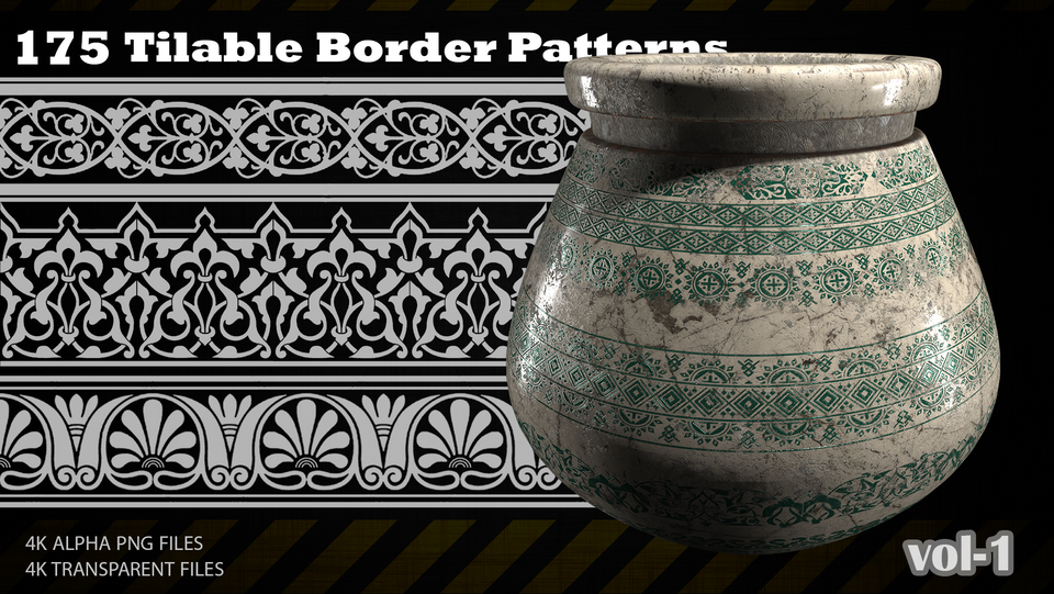 175 Tileable Border Patterns