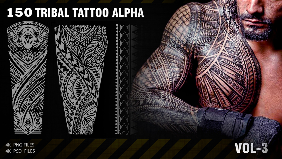 150 4K TRIBAL TATTOO ALPHA