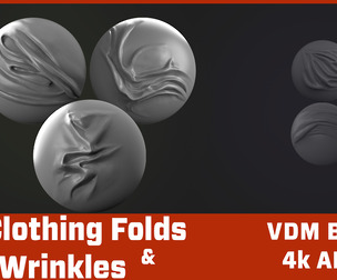 WRINKLE PACK - scanned fabric wrinkle maps