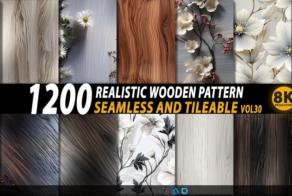 +1200 wooden pattern collection| Vol30 | 8K Res