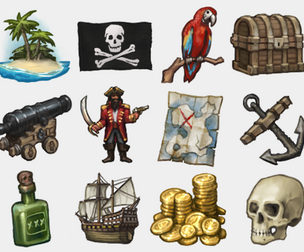 Pirate Game UI