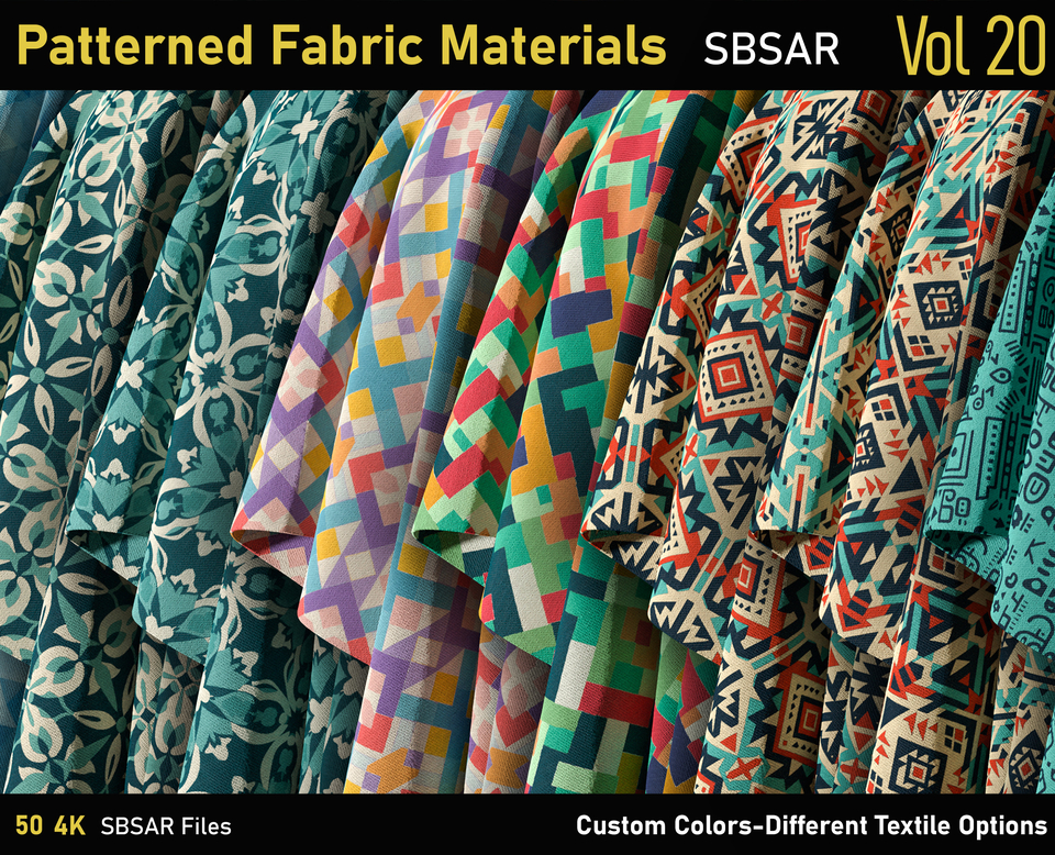 Patterned Fabric Material-Vol20-SBSAR