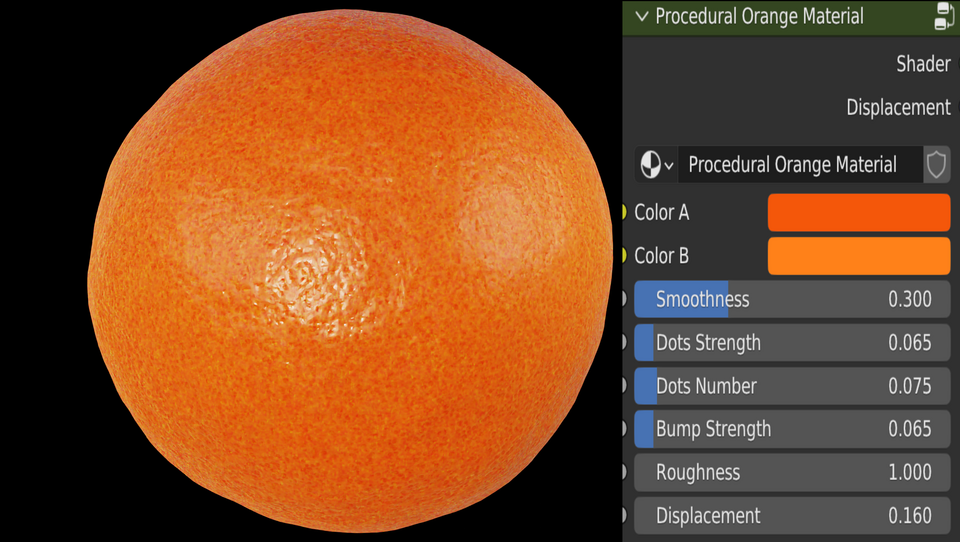 Procedural Orange Material 🍊