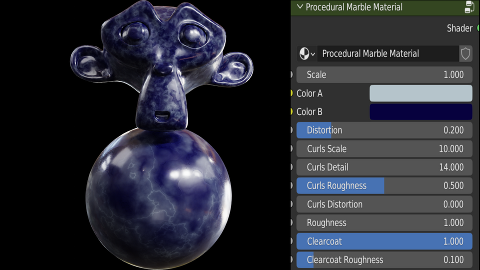 Procedural Marble Material