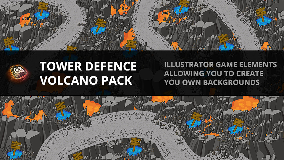 Tower Defence Volcano Pack