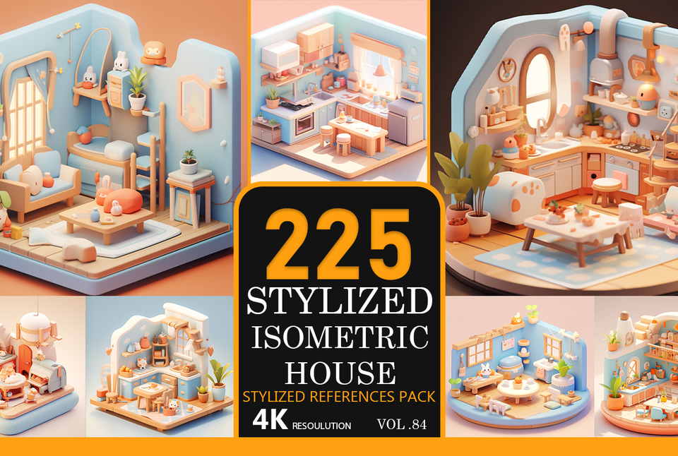 Stylized Isometric house